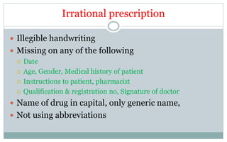 Intro to prescription writing | PPTX