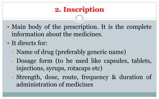 Intro to prescription writing | PPTX