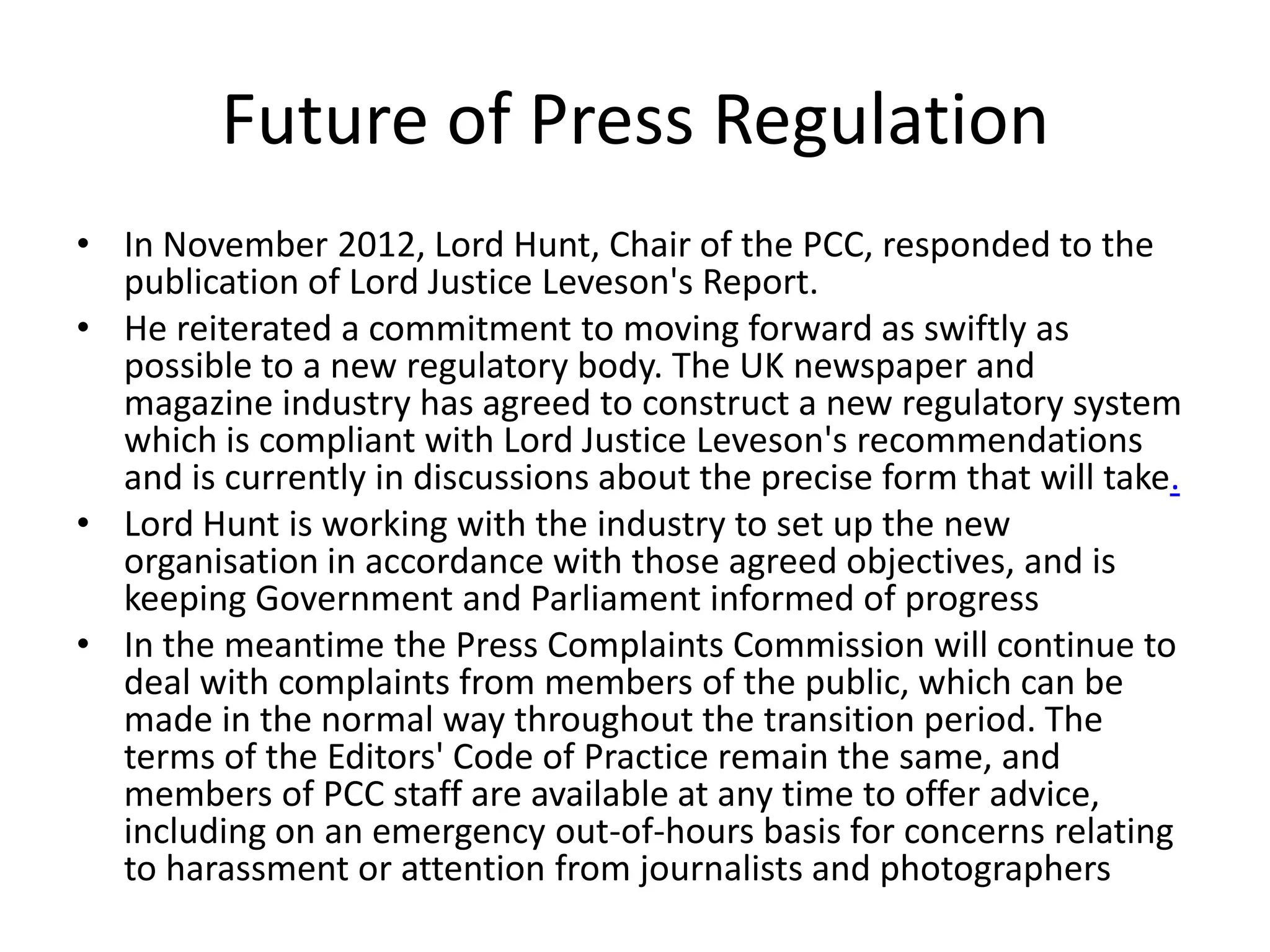 Intro to press regulation | PPTX | Media Industry | Industries