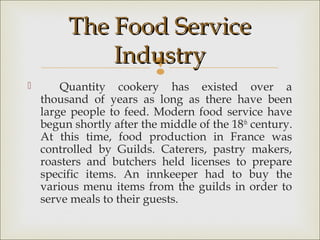 Intro to principles of food production | PPT