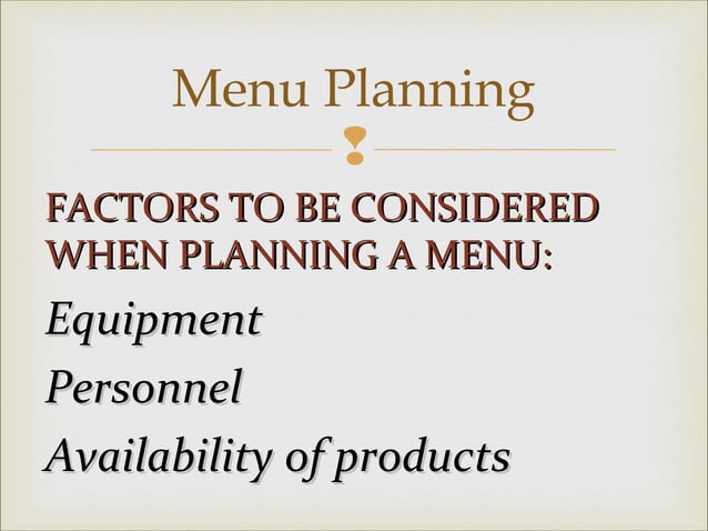 Intro to principles of food production | PPT
