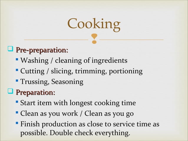Intro to principles of food production | PPT