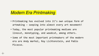 Intro to Printmaking | PPT