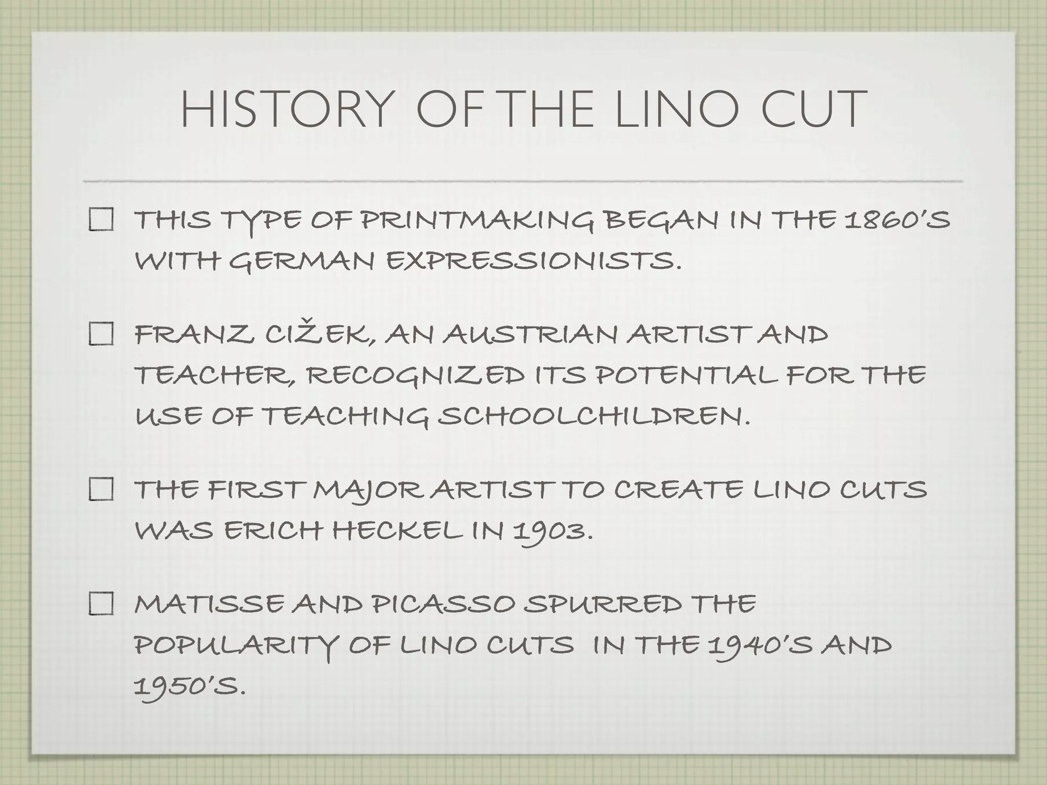 Intro to printmaking | KEY