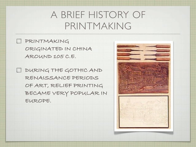 Intro to printmaking | KEY