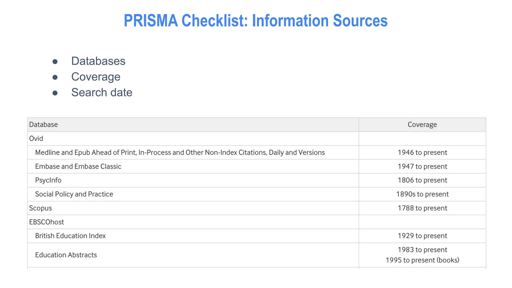 Introduction to PRISMA: Common Pitfalls & Best Practices in Systematic Review Reporting | PDF