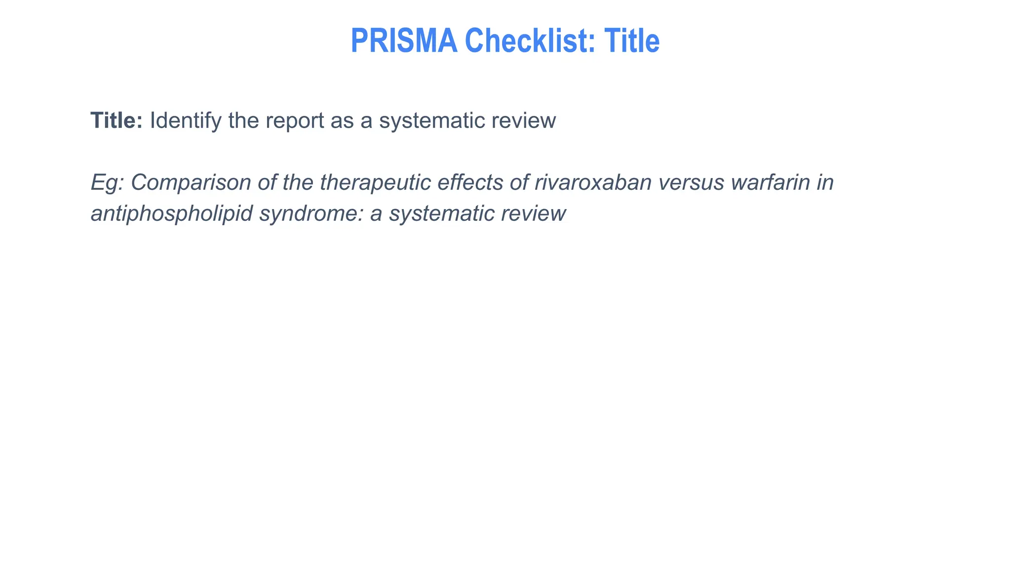 Introduction to PRISMA: Common Pitfalls & Best Practices in Systematic ...