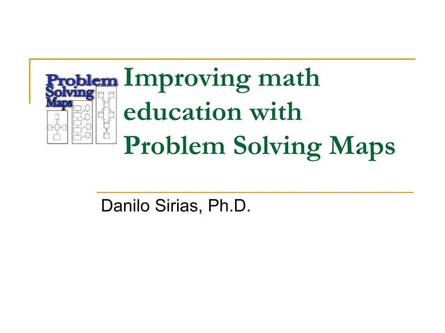 Intro to problem solving maps v. 8 | PPTX | Educational Assessment | Education