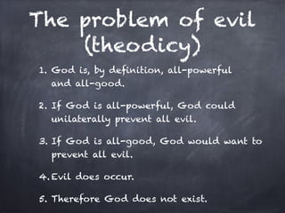 Intro to Process Theology - Evil | PDF