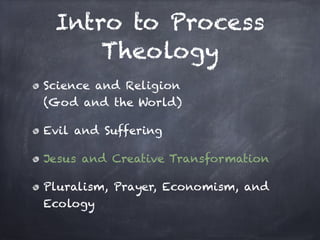 Intro to Process Theology - Jesus | PDF
