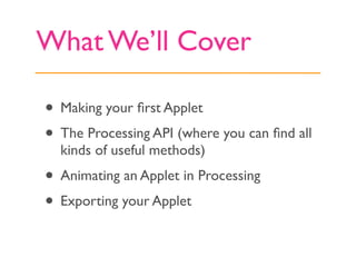 An Introduction to Processing | KEY
