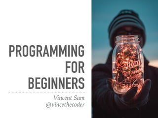 Intro to Programming | PDF