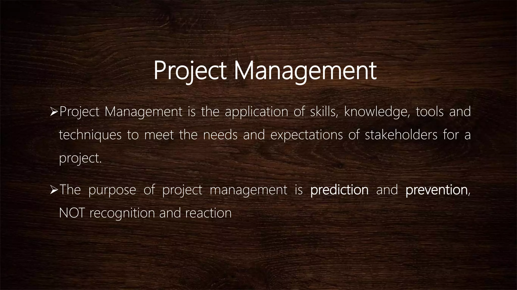 Intro to project management | PPT