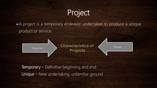 Intro to project management | PPT