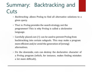 An introduction to Prolog language slide | PPTX