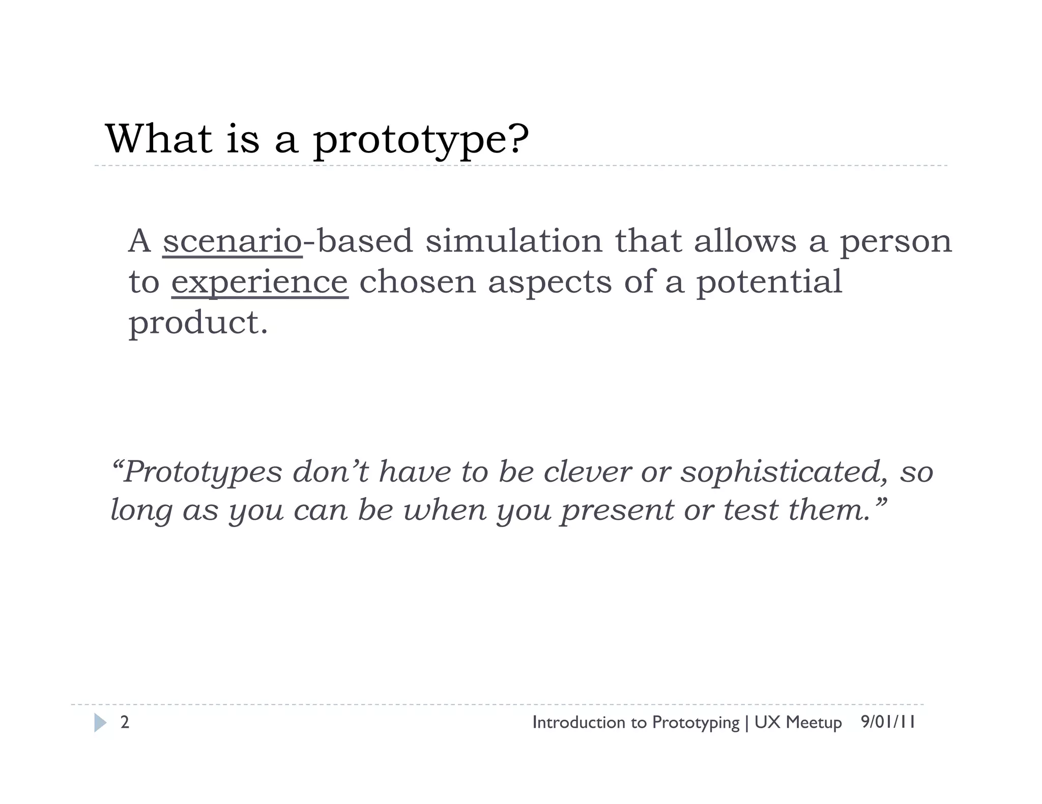 Introduction to prototyping | PDF