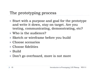 Introduction to prototyping | PDF