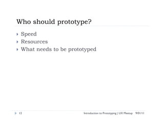 Introduction to prototyping | PDF