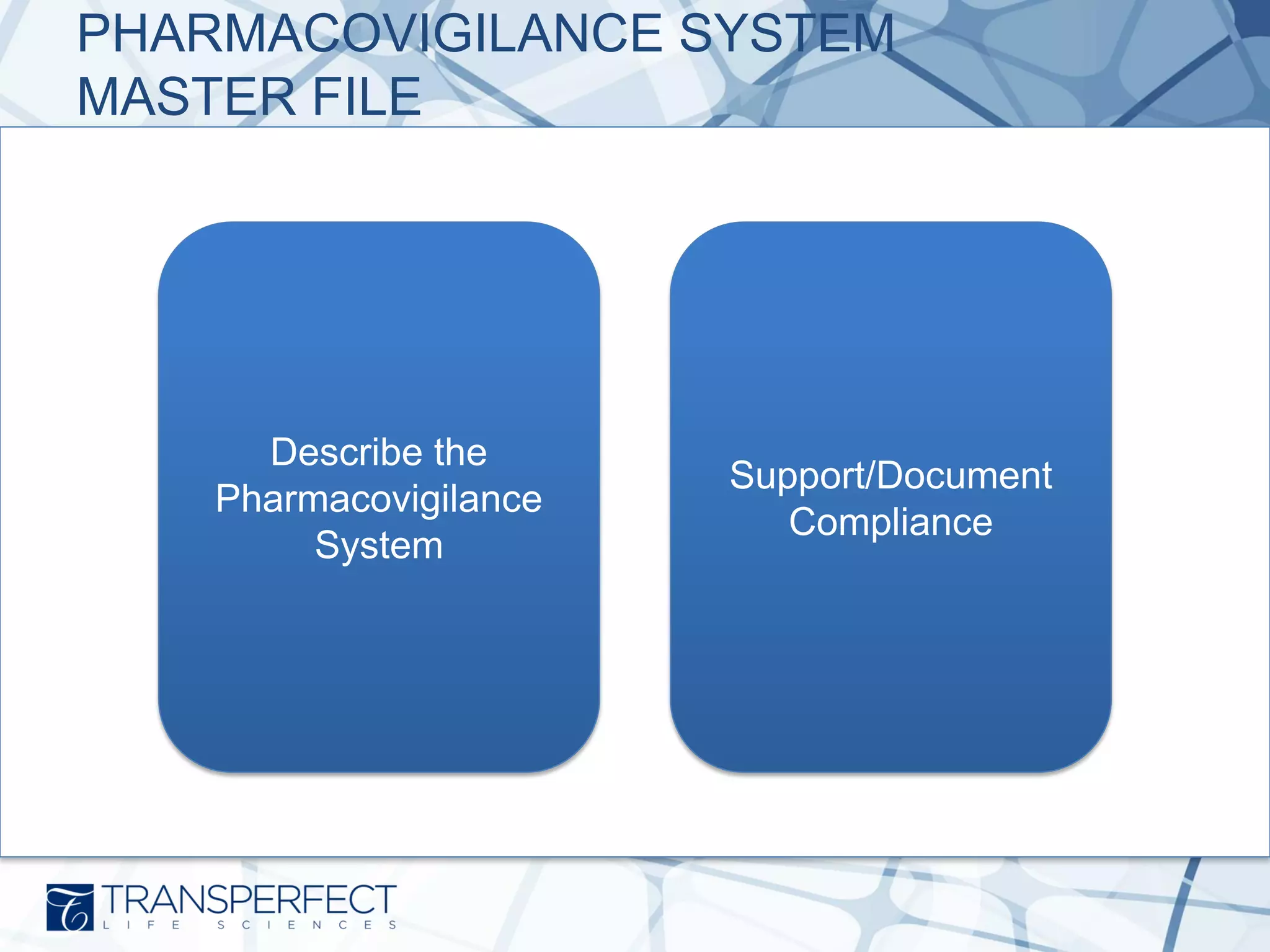 An Introduction to the Pharmacovigilance System Master File | PDF
