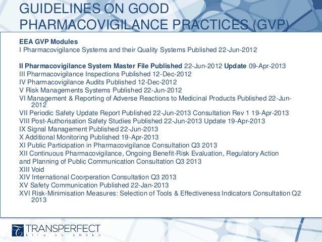 An Introduction to the Pharmacovigilance System Master File