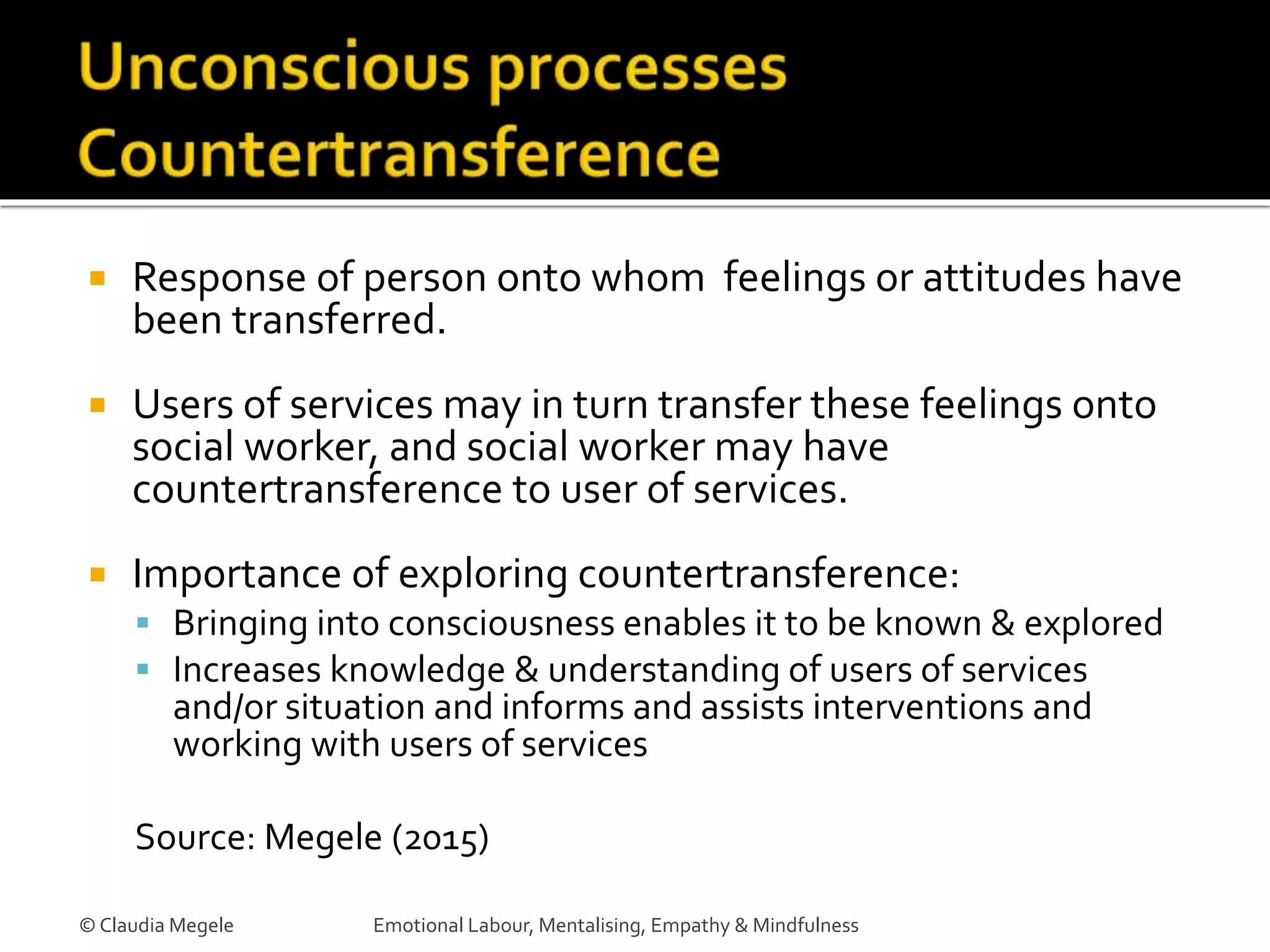 Psychodynamic Theory and Social Work | PPTX