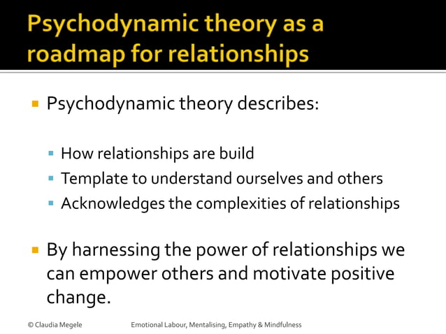 Psychodynamic Theory and Social Work | PPTX