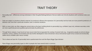 Introduction to psychology personality Intro to Psych Powerpoint ...
