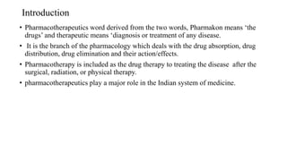 INTRO TO PTT1.pptx pharmacotherapeutics t | PPT