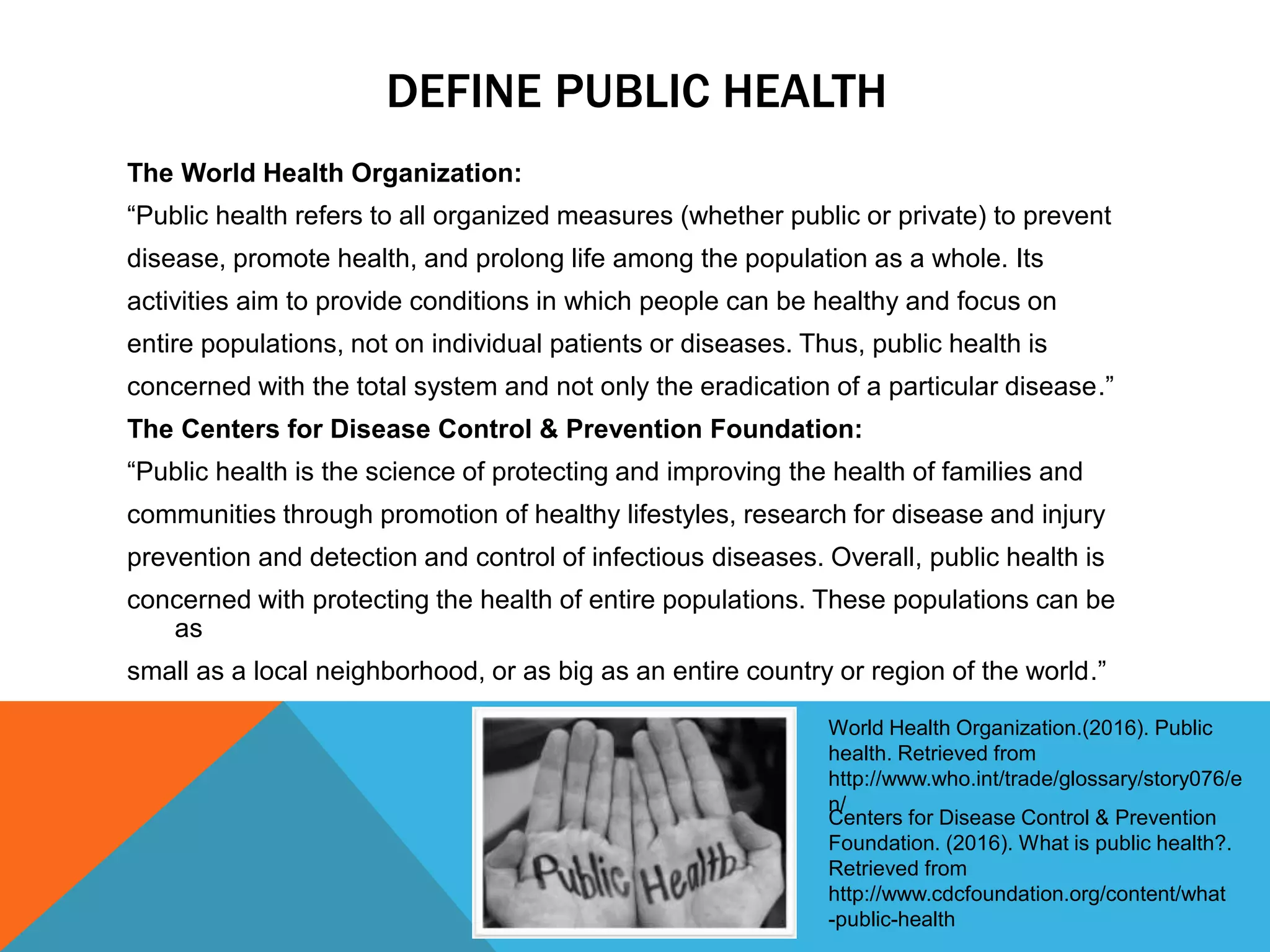 Intro to public health 1 | PPTX