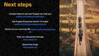 Introduction to Puppet Enterprise 10/03/2018 | PPTX | Cloud Computing | Internet