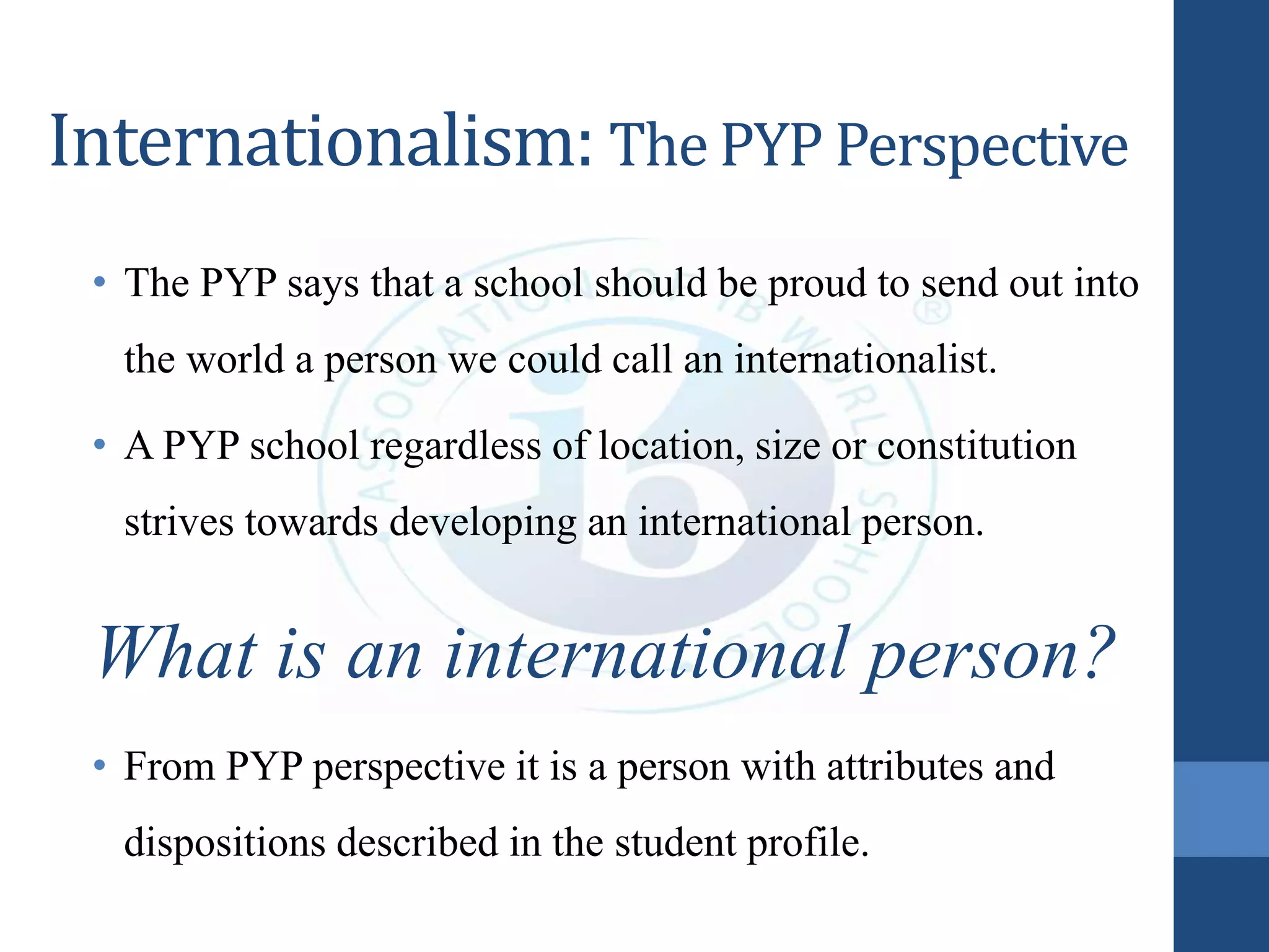 IB PYP Intro for teachers | PPTX