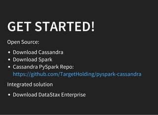 Intro to py spark (and cassandra) | PDF