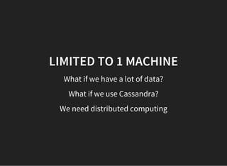 Intro to py spark (and cassandra) | PDF