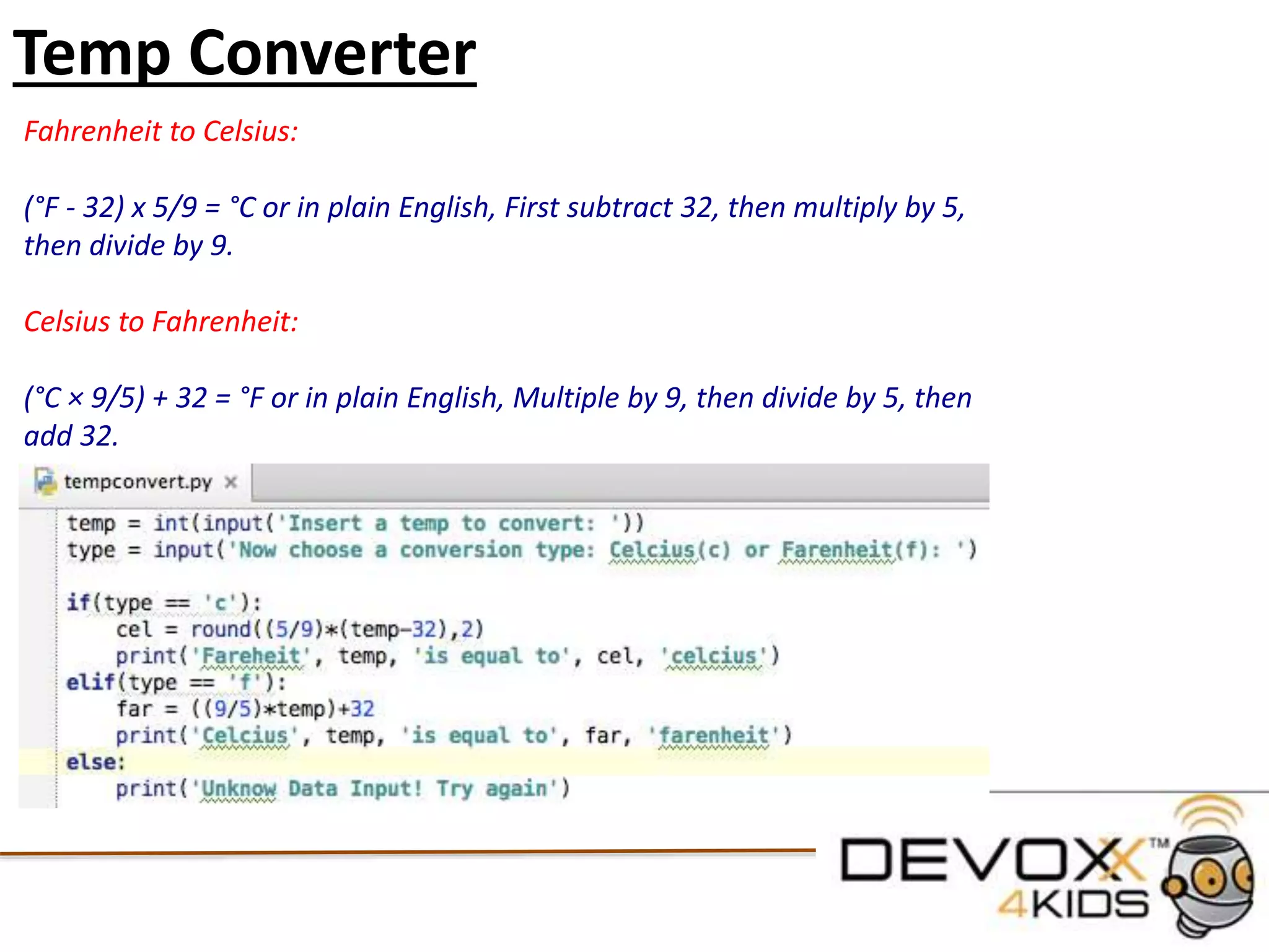 Introduction to Python - Training for Kids | ODP