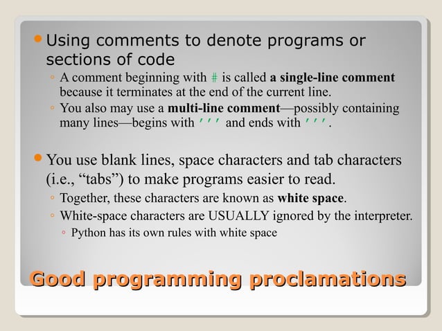 Intro To Python Ppt Programming Languages Computing