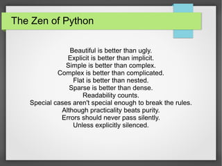 Intro to python | PPT