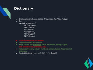 Introduction to python | PPT