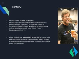 Introduction to python | PPT