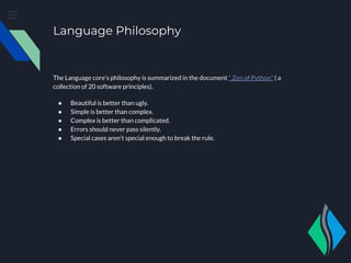 Introduction to python | PPT