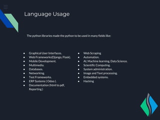 Introduction to python | PPT