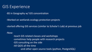 Intro to qgis workshop | PPTX