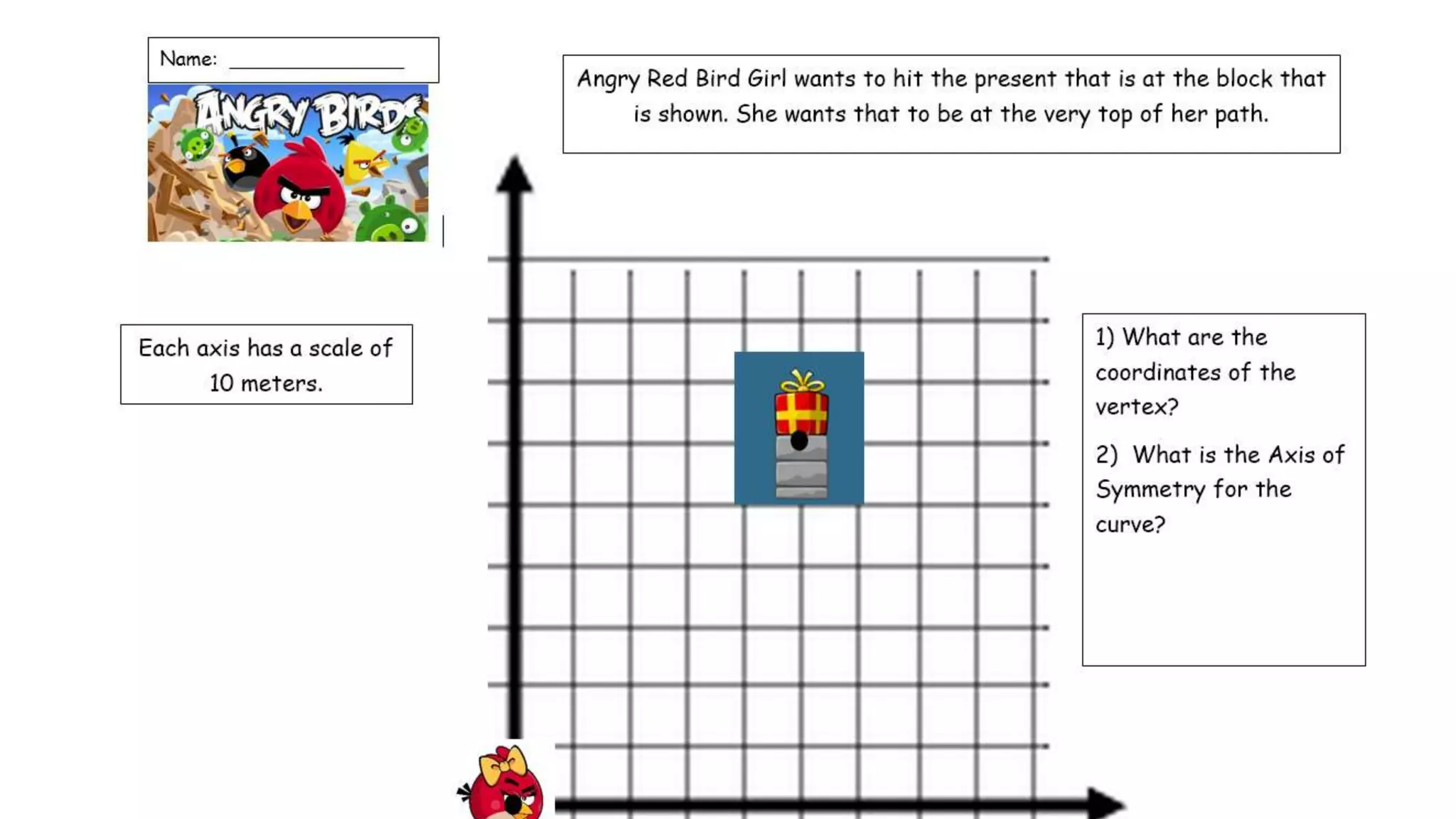 Intro to Quadratic Graphs with Angry Birds | PPTX