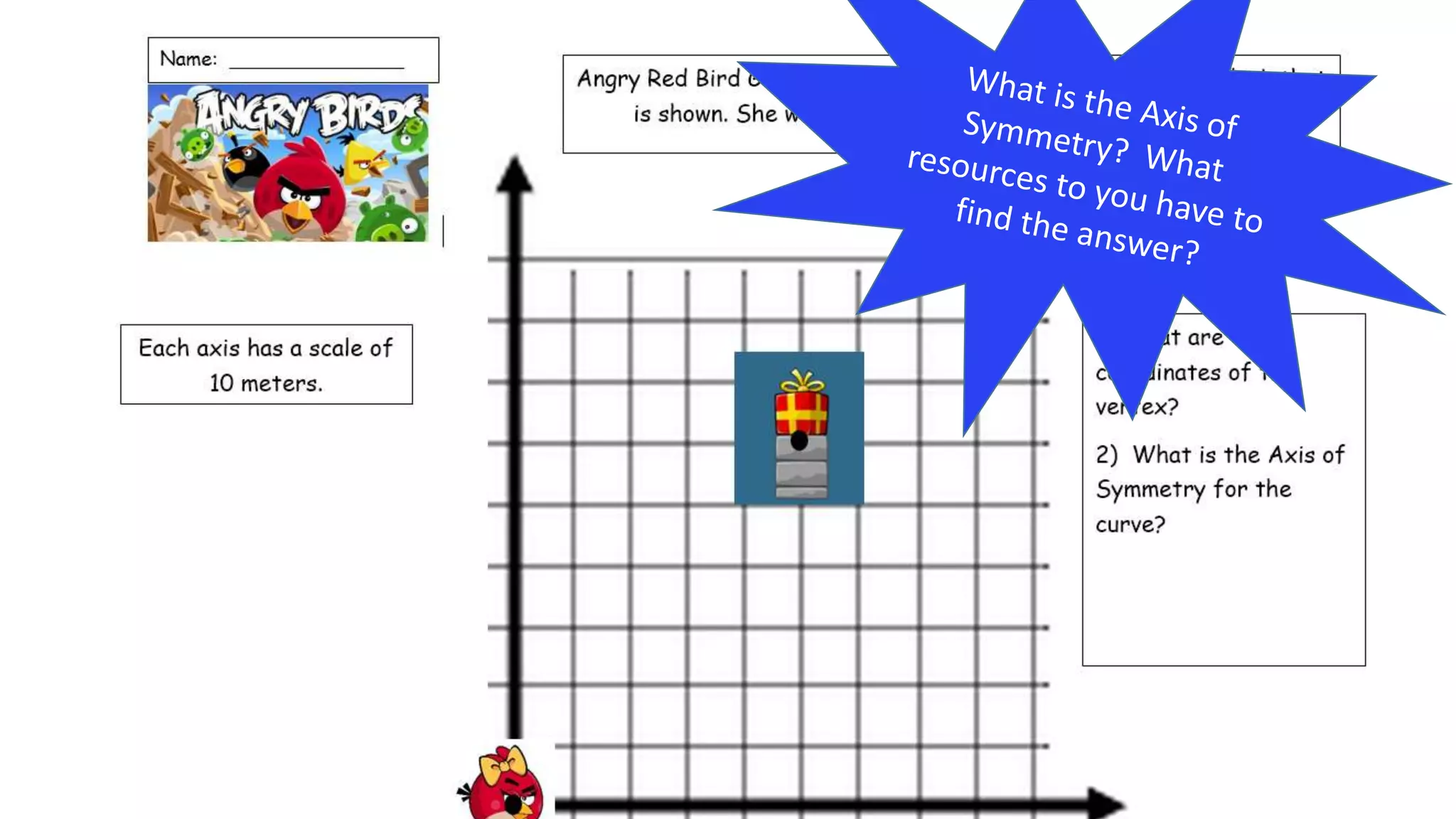 Intro to Quadratic Graphs with Angry Birds | PPTX