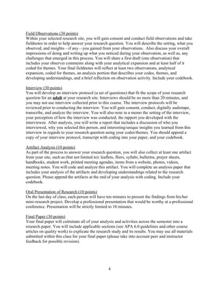 Introduction to Qualitative Research - Syllabus Spring 2014 | DOC