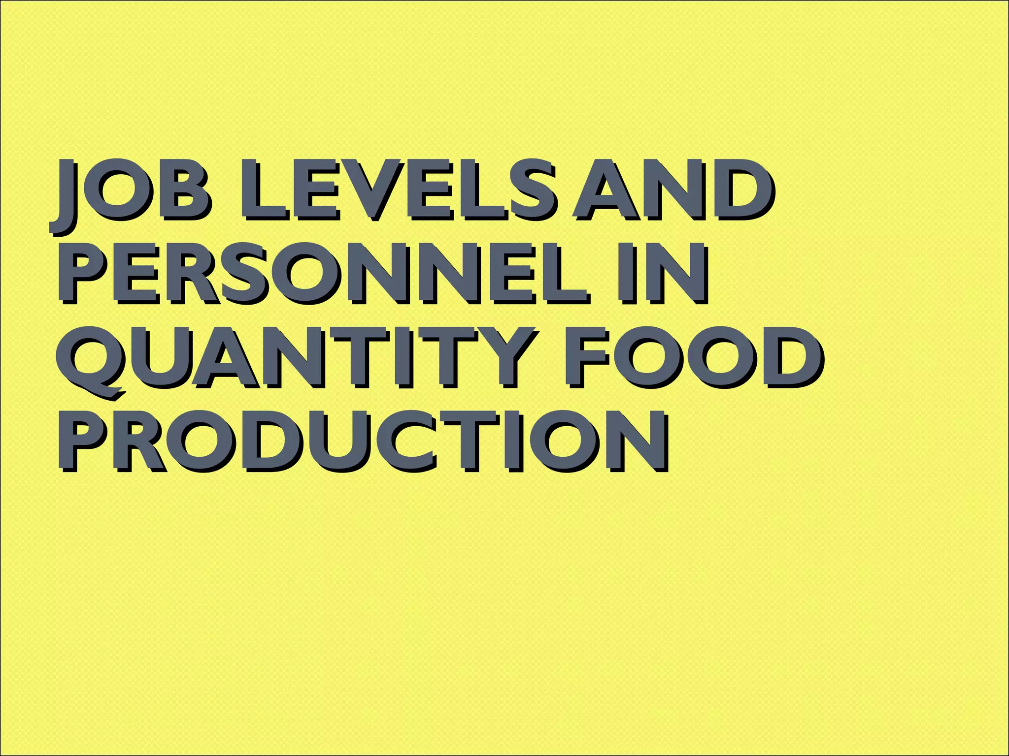 Intro to quantity food production and purchasing | PPT