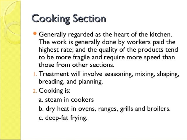 Intro to quantity food production and purchasing
