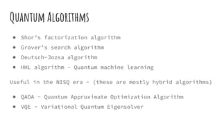 Intro to Quantum Computing - IndiQ Hyderabad meetup (Feb 2nd) | PPT | Free Download