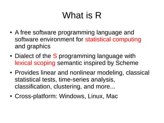 Introduction to R | PPT