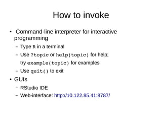 Introduction to R | PPT