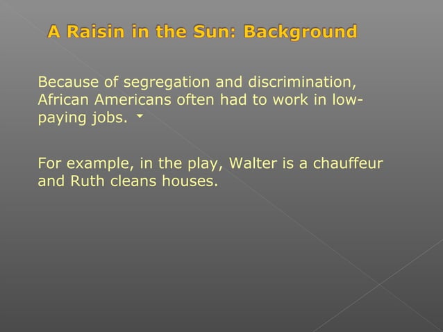 Intro to raisin in the sun ppt | PPT